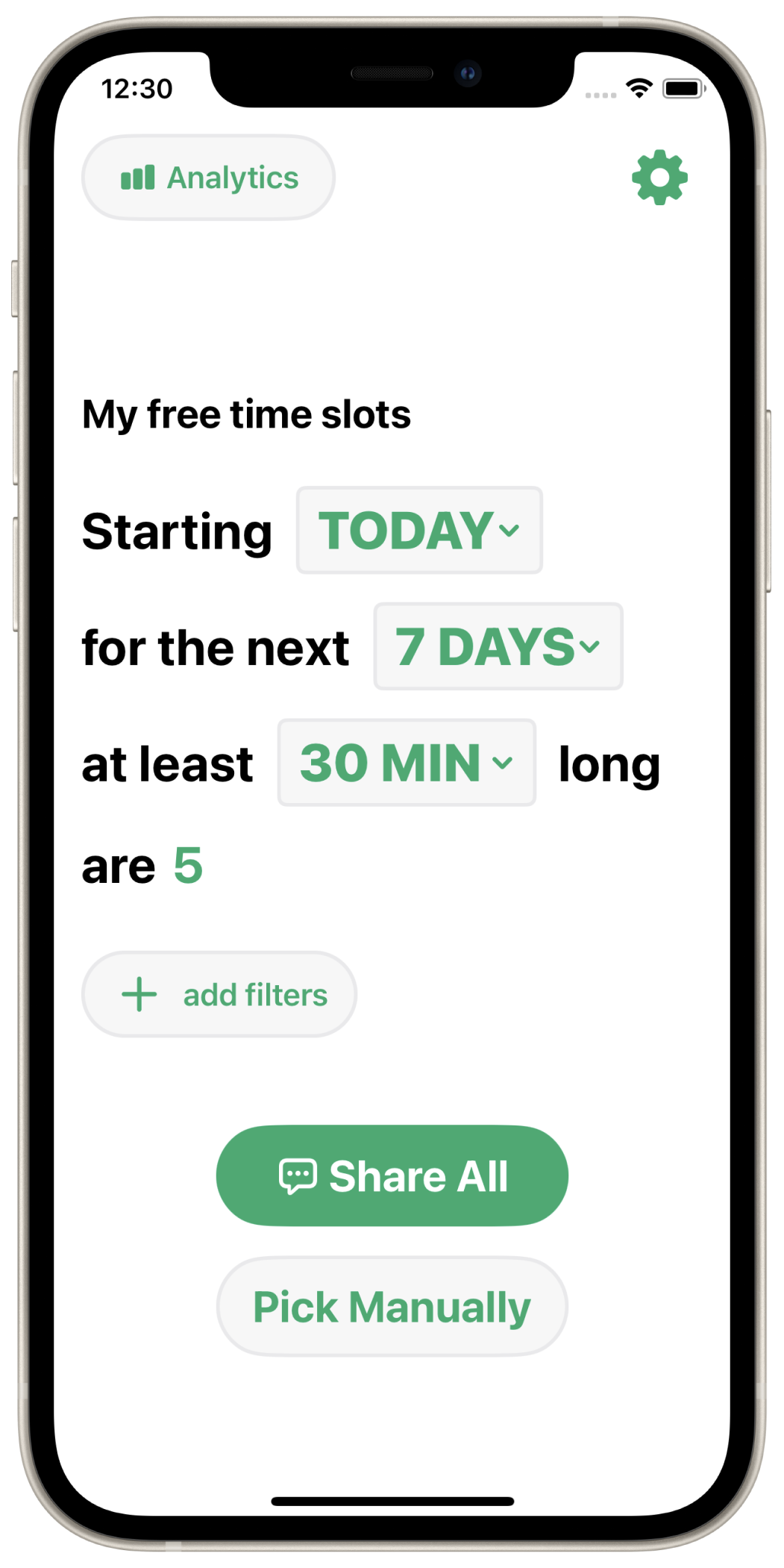MyFreeTime - Find free time slots - Share availability in seconds